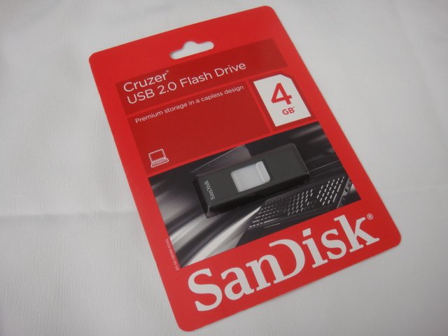 New Sandisk Cruzer Micro 4GB USB 2.0 Flash Drive U3