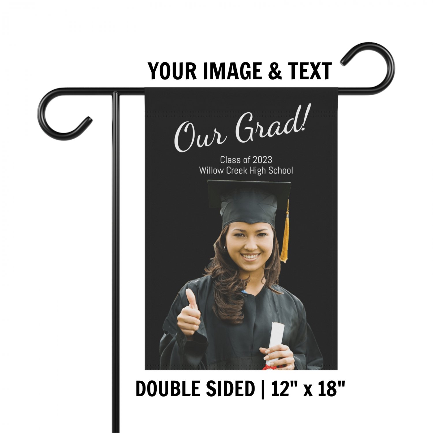 Custom Flag | Graduation Flag | Graduation Flags | Personalized | Size ...