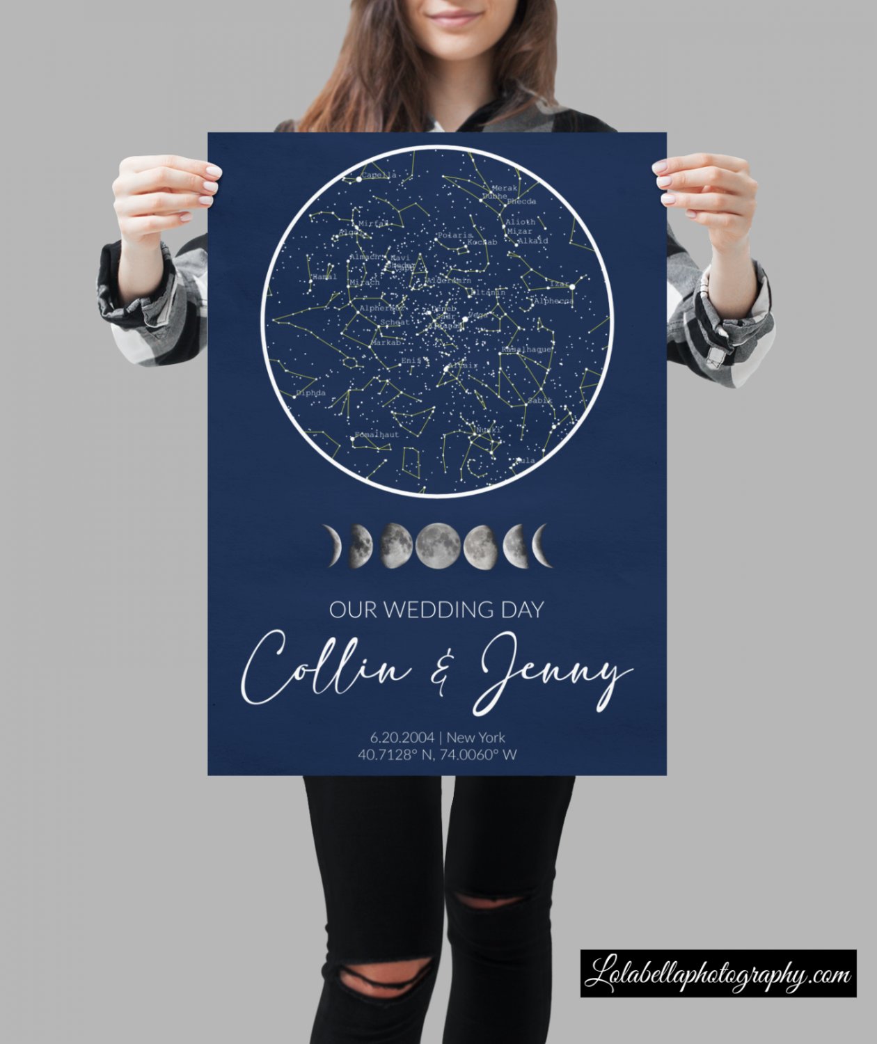 Star Map Personalized Poster Print, Star Map Custom Print, Star Map Gift