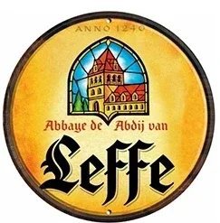 Leffe Beer Sign - Gold Background with Church Window, Belgian Abbey Ale ...