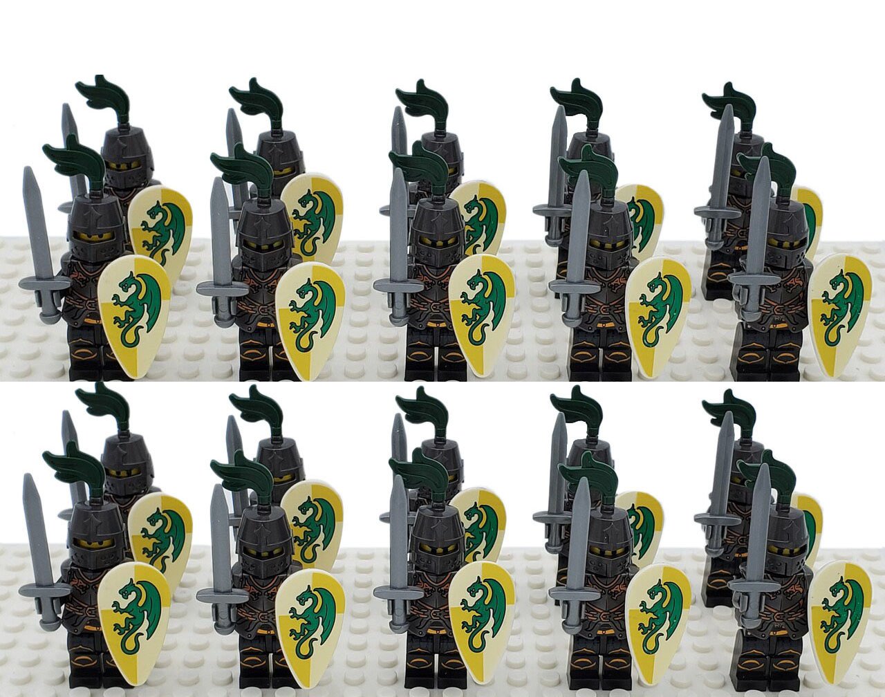 Medieval Green Dragon Knights Set A 20 Minifigures Lot