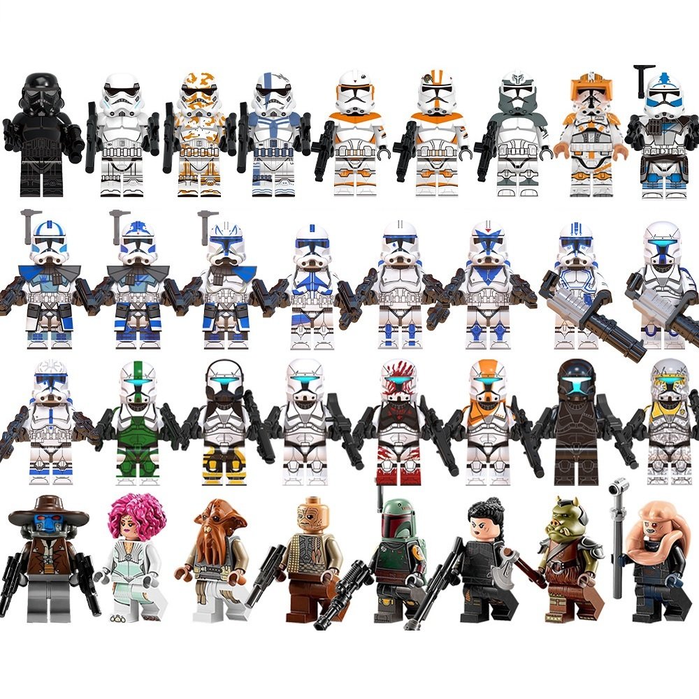 Star Wars Clone Commandos 501st 212th Cad Bane 33 Minifigure Set