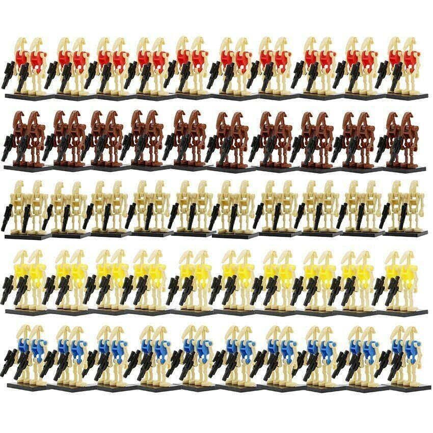 Star Wars B1 Battle Droid Army Legion 100 Custom Minifigures Pack