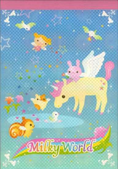 San-x milky world memo pad