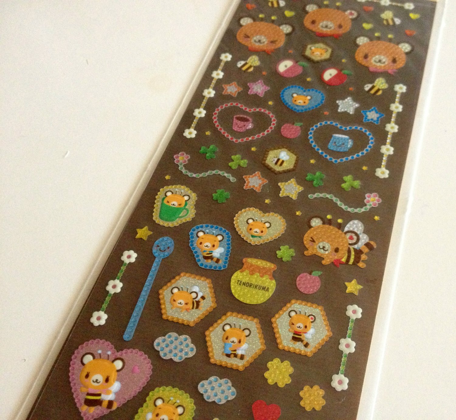 kawaii Sanrio tenorikuma honey time sticker sheet