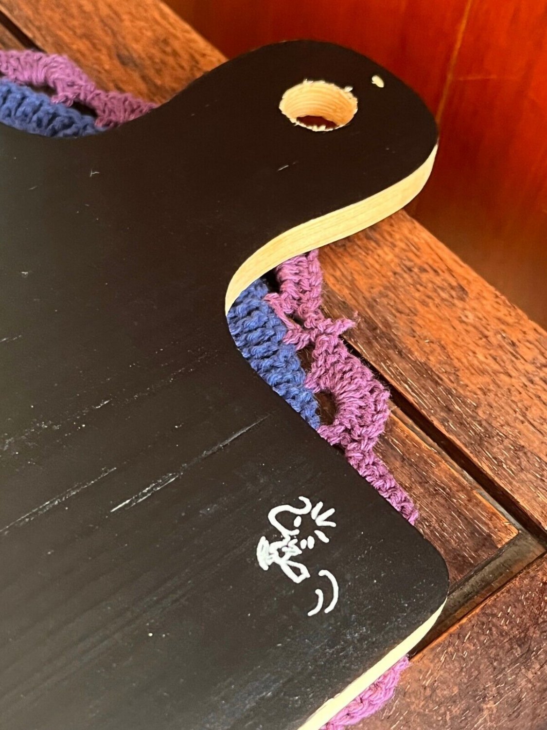 Snoopy Woodstock Wooden Chopping Board / Blackboard