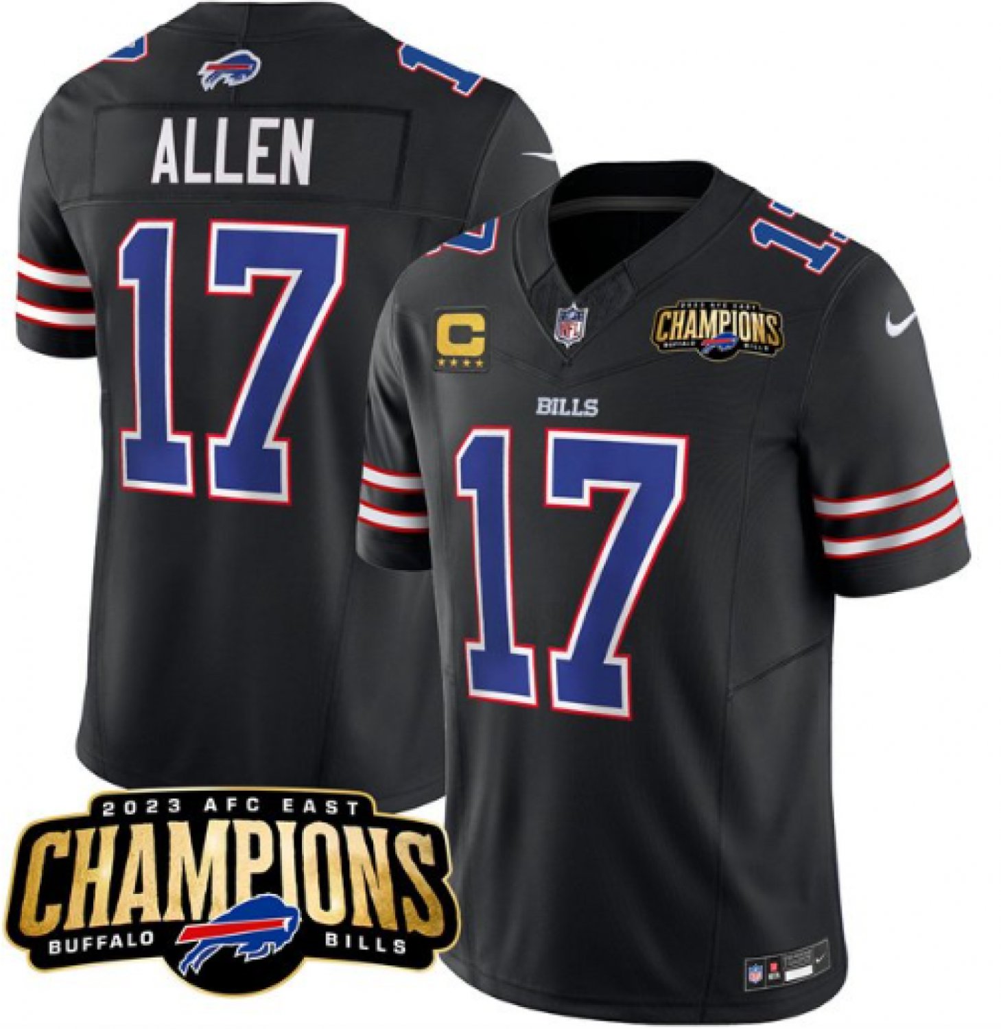 Buffalo Bills Josh Allen Black Throwback Limited Jersey