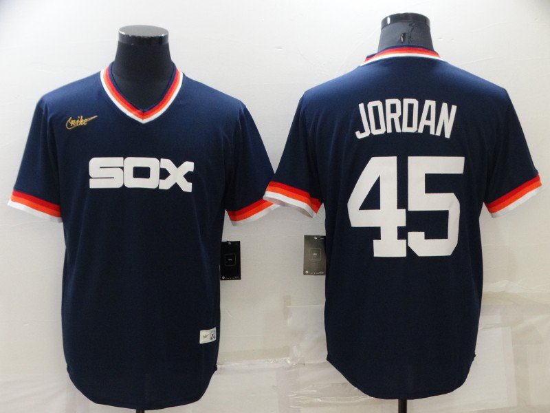 Chicago White Sox Michael Jordan Navy Cooperstown Jersey