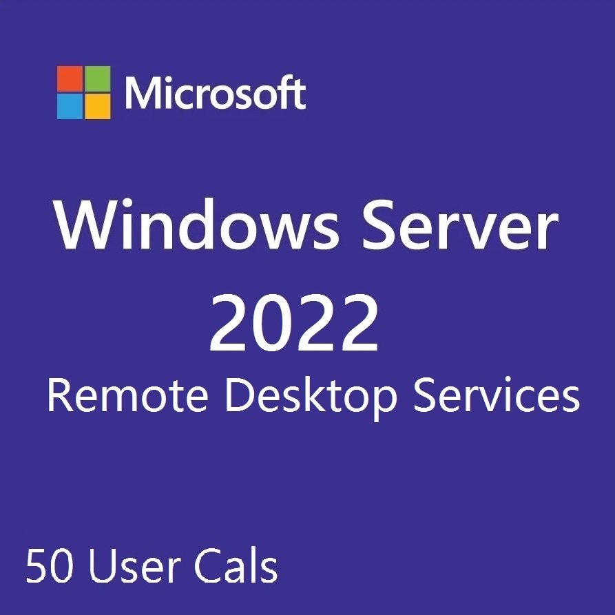 50 RDS User Cals License for Windows Server 2022 Remote Desktop Services