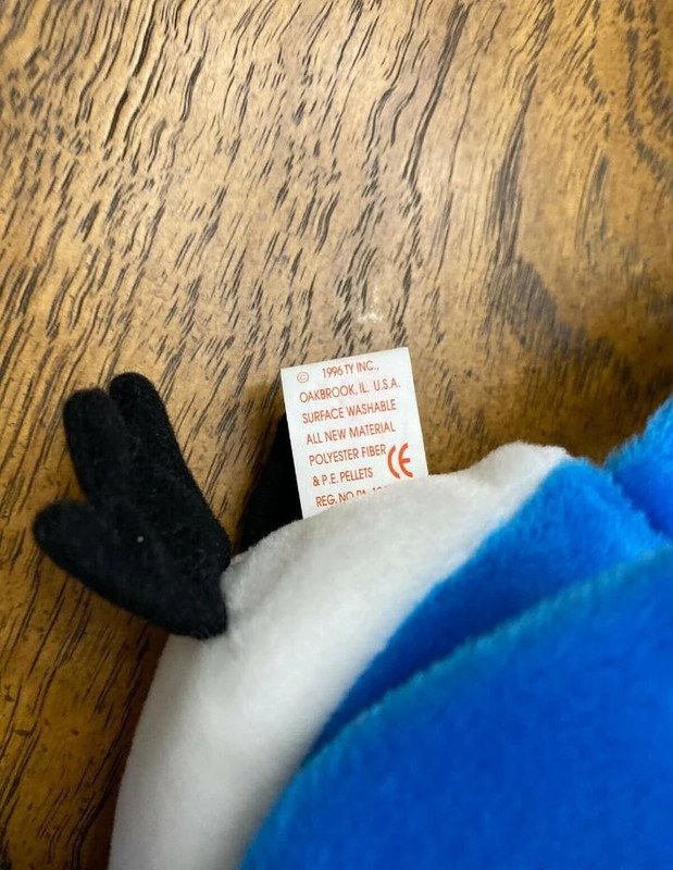 Unique Rare Retired TY Beanie Baby Rocket Blue Jay Error name *Scoop*