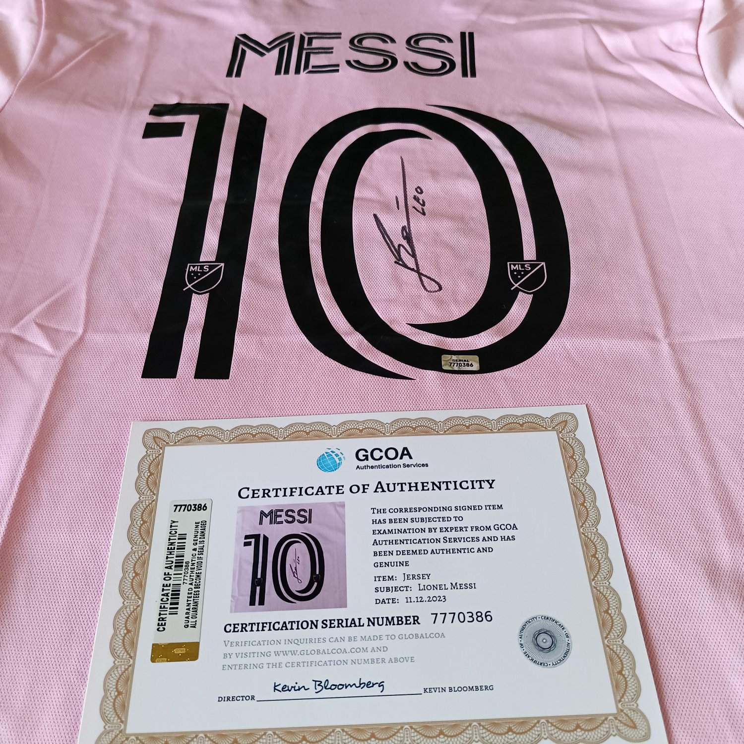 Lionel Messi Signed Autographed #10 Inter Miami Home Jersey - COA