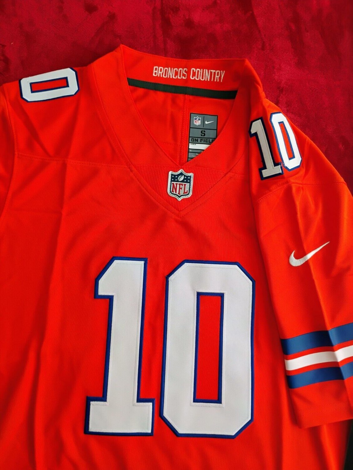 Bo Nix #10 Denver Broncos 2024 Jersey Throwback 2XL