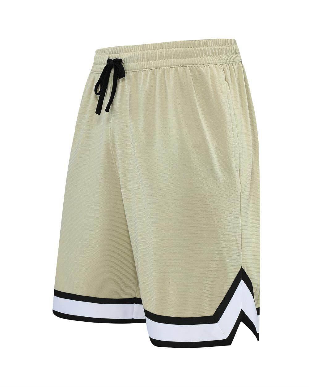 Men's Loose Running sportwear Gym Training Basketball Shorts Beige