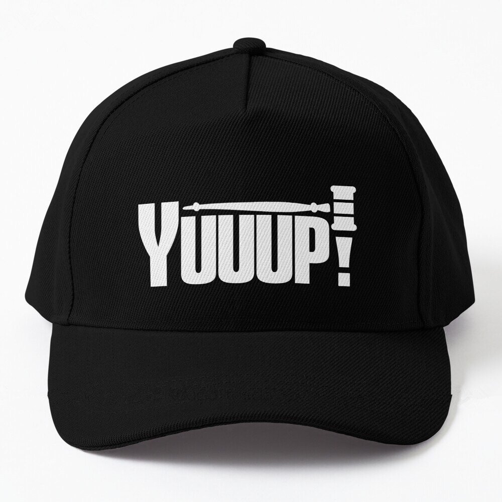 Yuuup! Popular Auctioneer Saying With Auction Hammer Baseball Cap Black