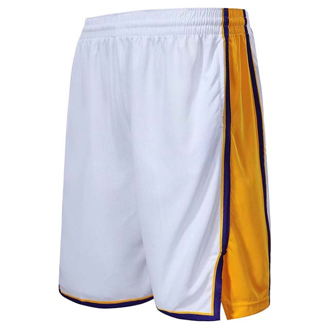 Men's Basketball Shorts Mesh Quick Dry Sport Shorts White Yellow