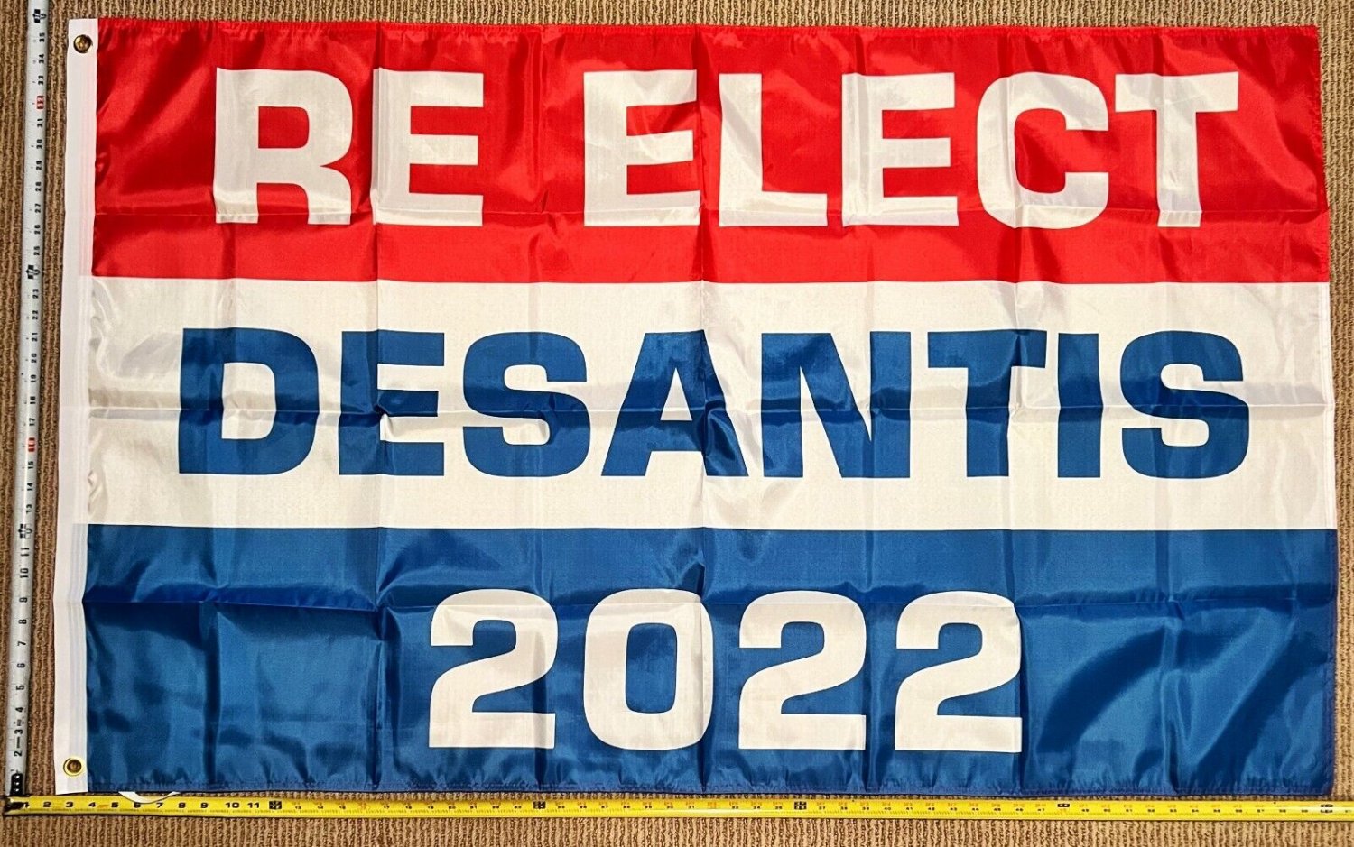 Ron Desantis Flag Governor 2022 Re-Elect Blo Florida Sign USA 3x5'