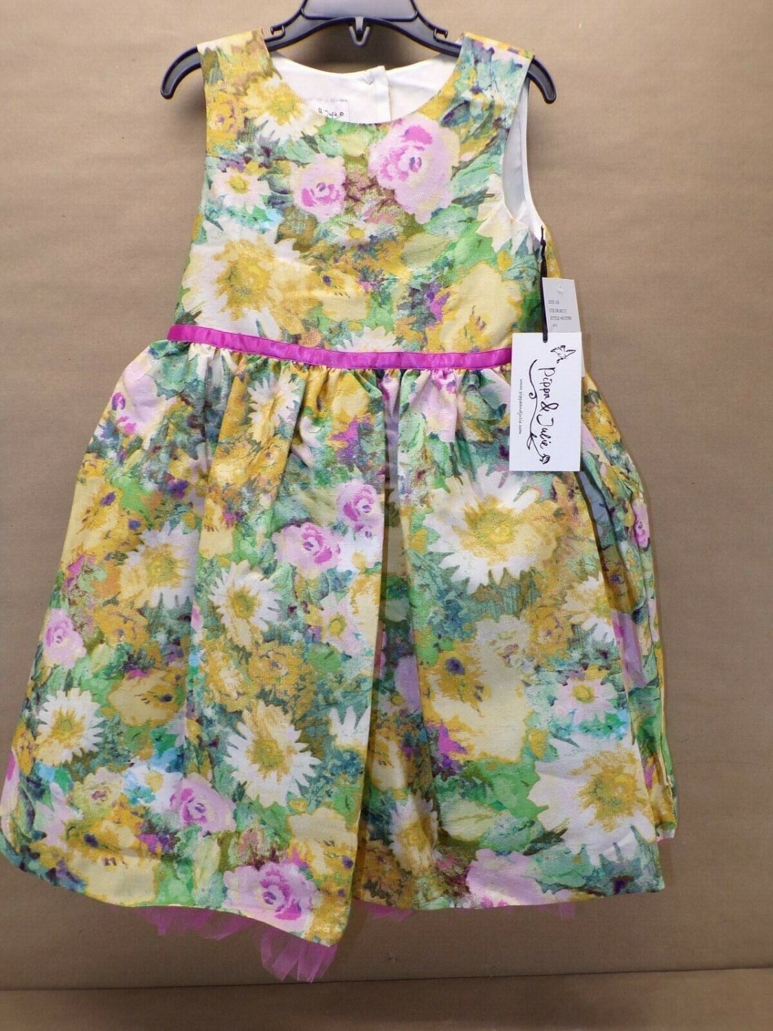Pippa & Julie Little Girls Floral Garden Dress Pippa & Julie Little Girls Floral Garden Dress