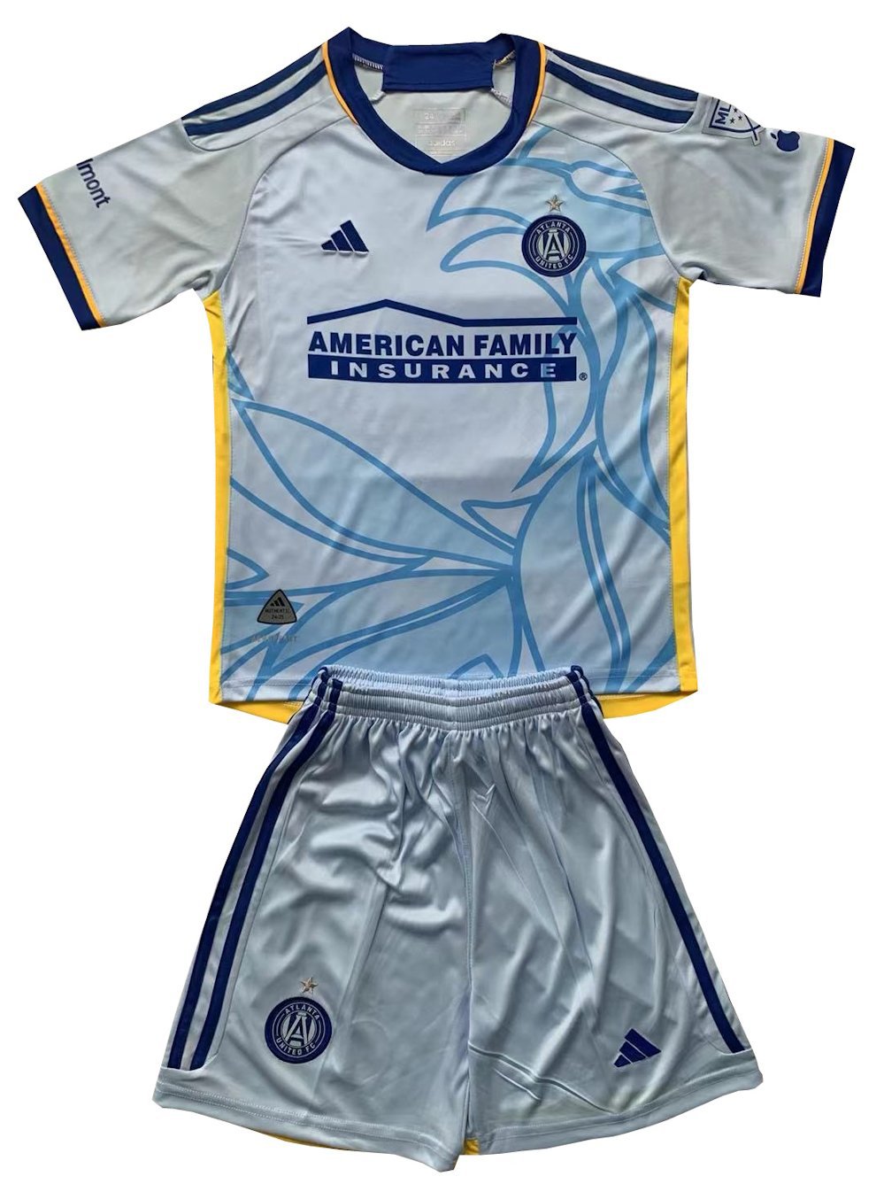 2025 Kids Atlanta United FC Away Shirt Jersey Kit 24-25 Youth Soccer ...