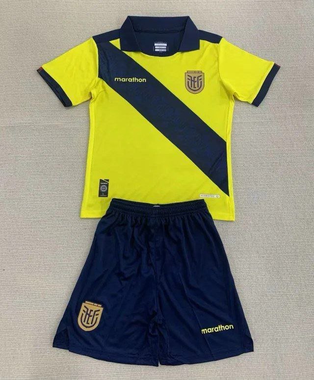 2025 kids kit ecuador home jersey youths