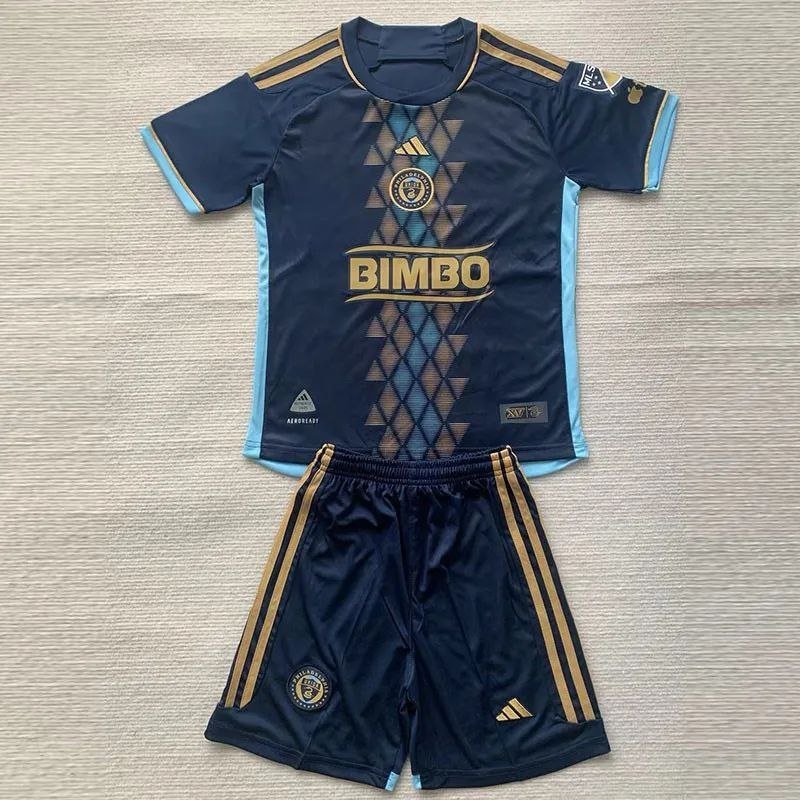 2025 philadelphia union home kids kit jersey