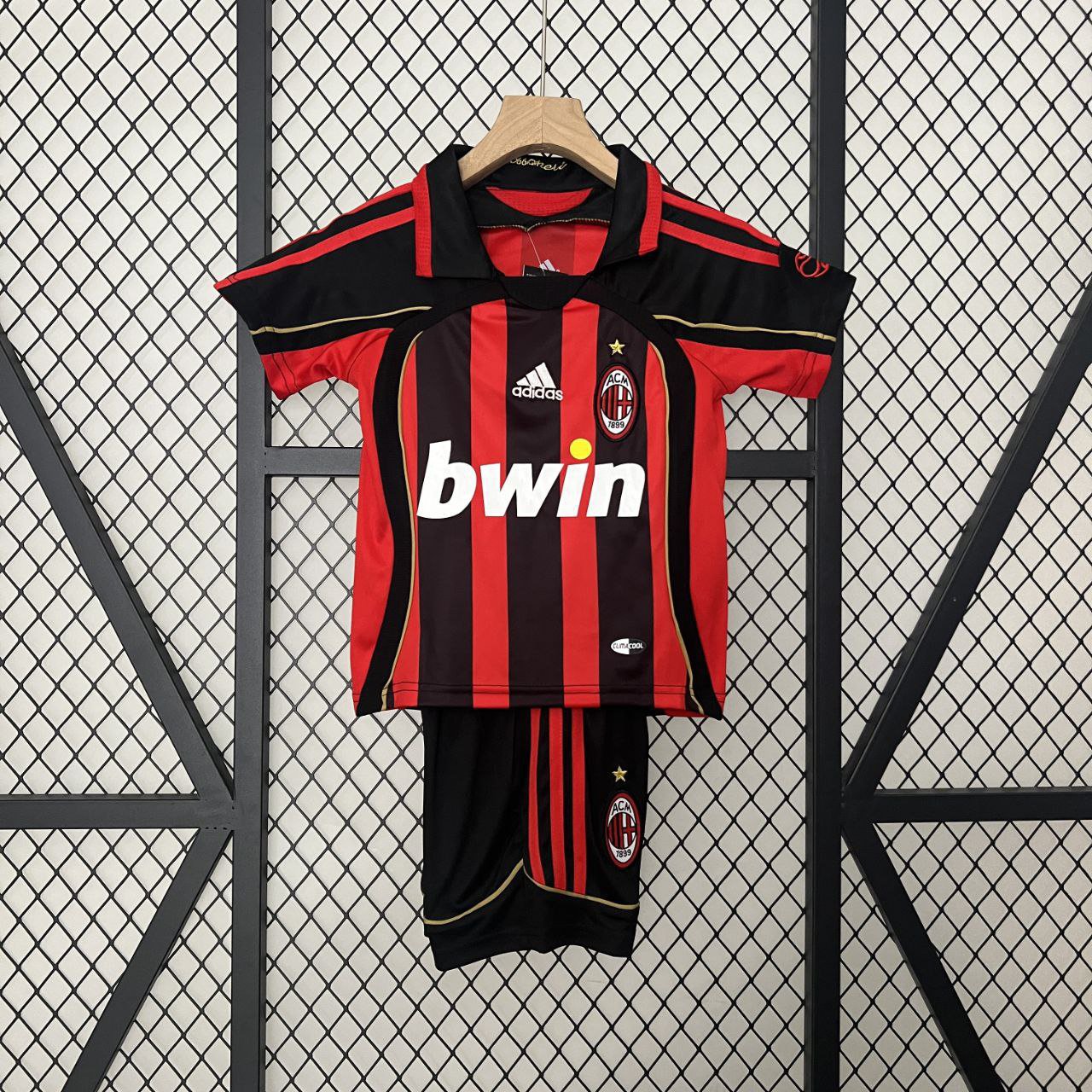 2025 retro ac milan 06&07 jersey kids kit youths