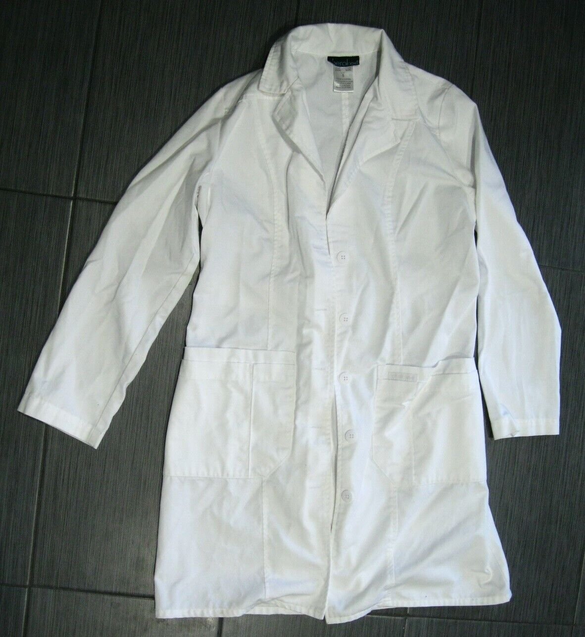 Cherokee STEM Science Biology Medical Doctor Scrubs/LAB COAT Size Small S
