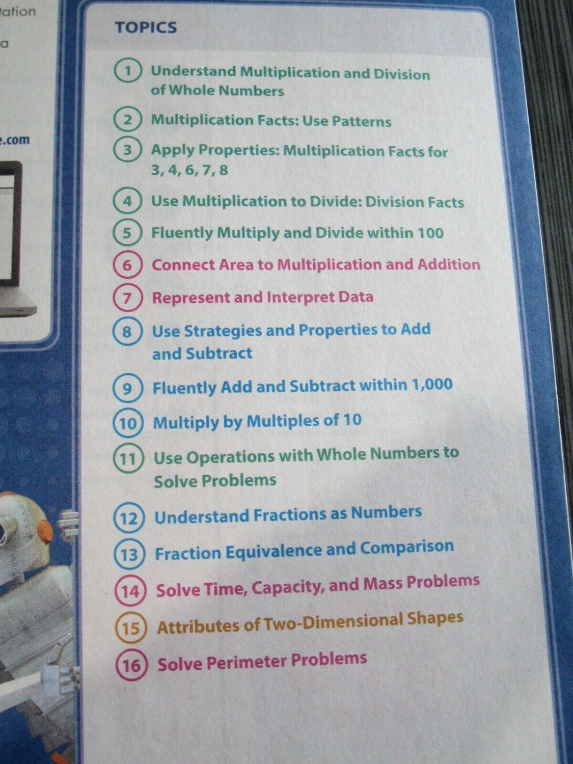 3RD GRADE 3 EnVISION MATH 2.0 MATH Workbook Volume 1 & 2 WORKBOOK LOT