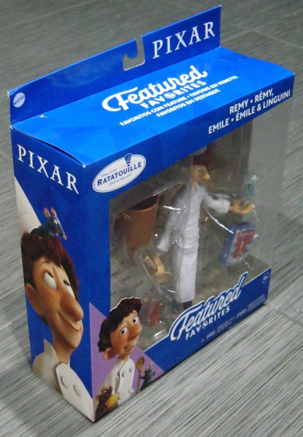 MATTEL Disney Pixar RATATOUILLE Remy Emile Linguini CHEF Playset ...