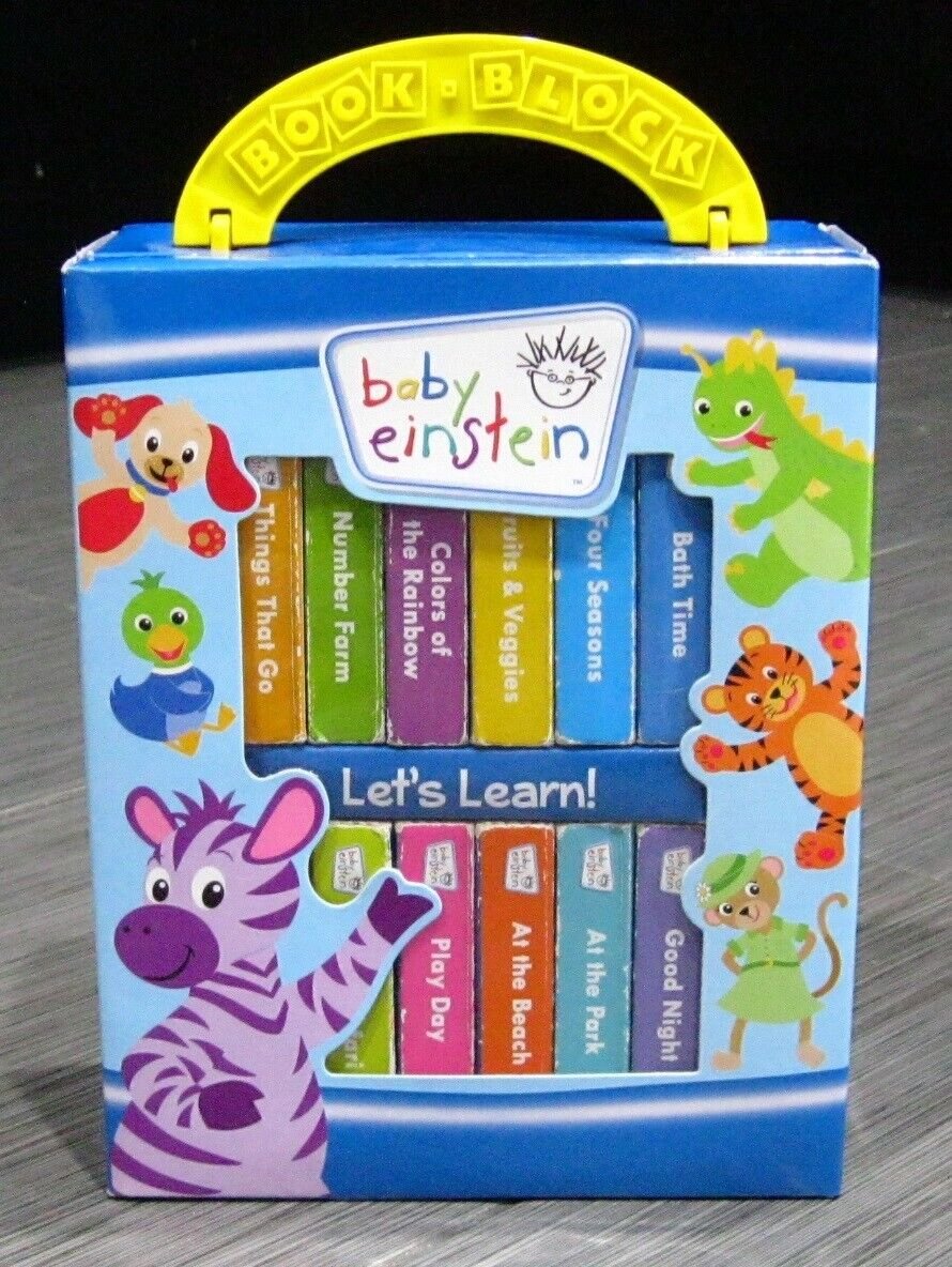 BABY EINSTEIN My First Library BOARD BOOK BLOCK 12 Books