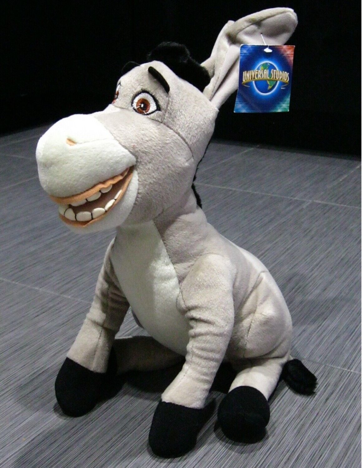 2008 UNIVERSAL STUDIOS SHREK DONKEY LARGE Stuffed Animal PLUSH ...