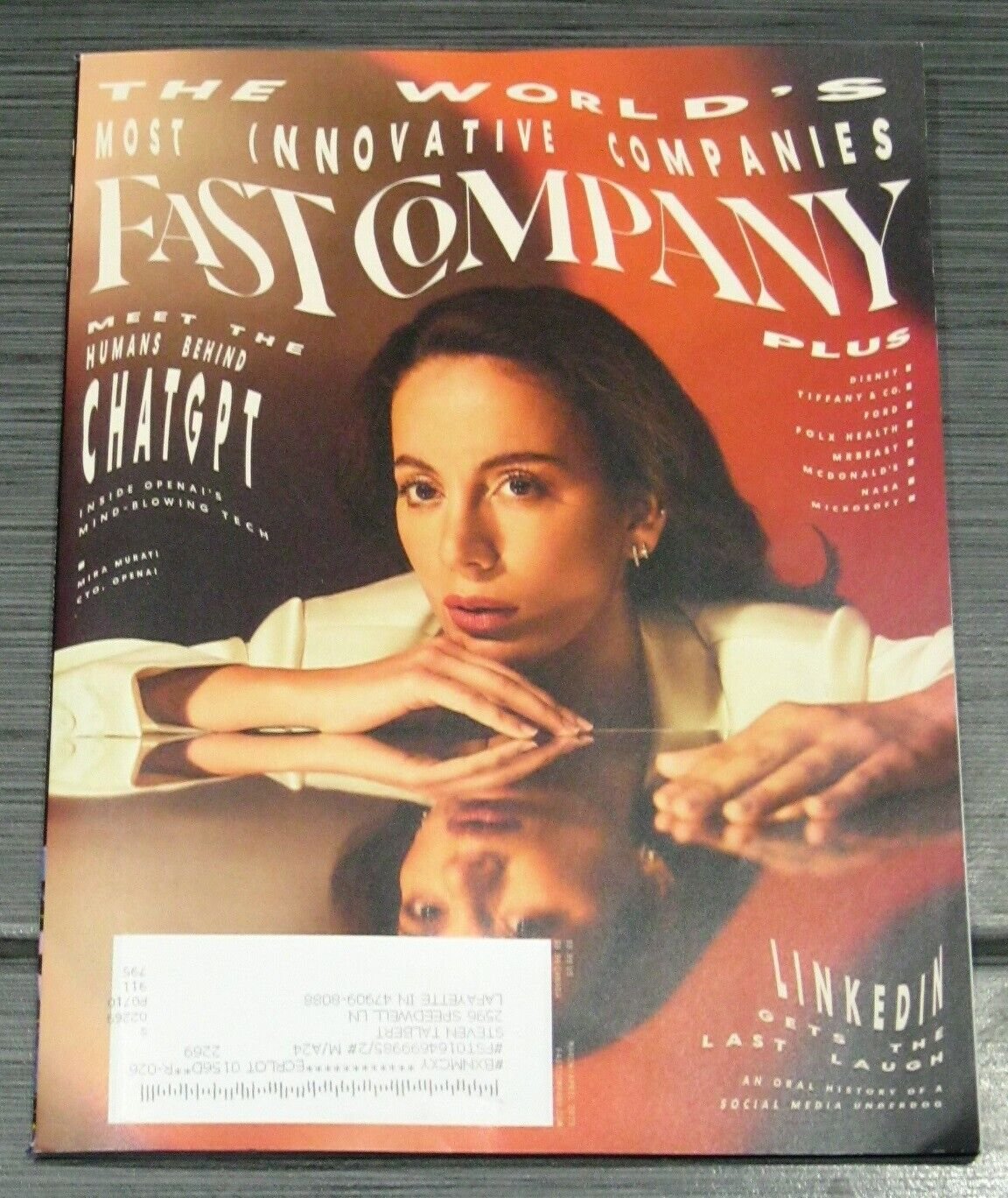 FAST COMPANY Magazine March April 2023 World's Most Innovative NEW LinkedIn