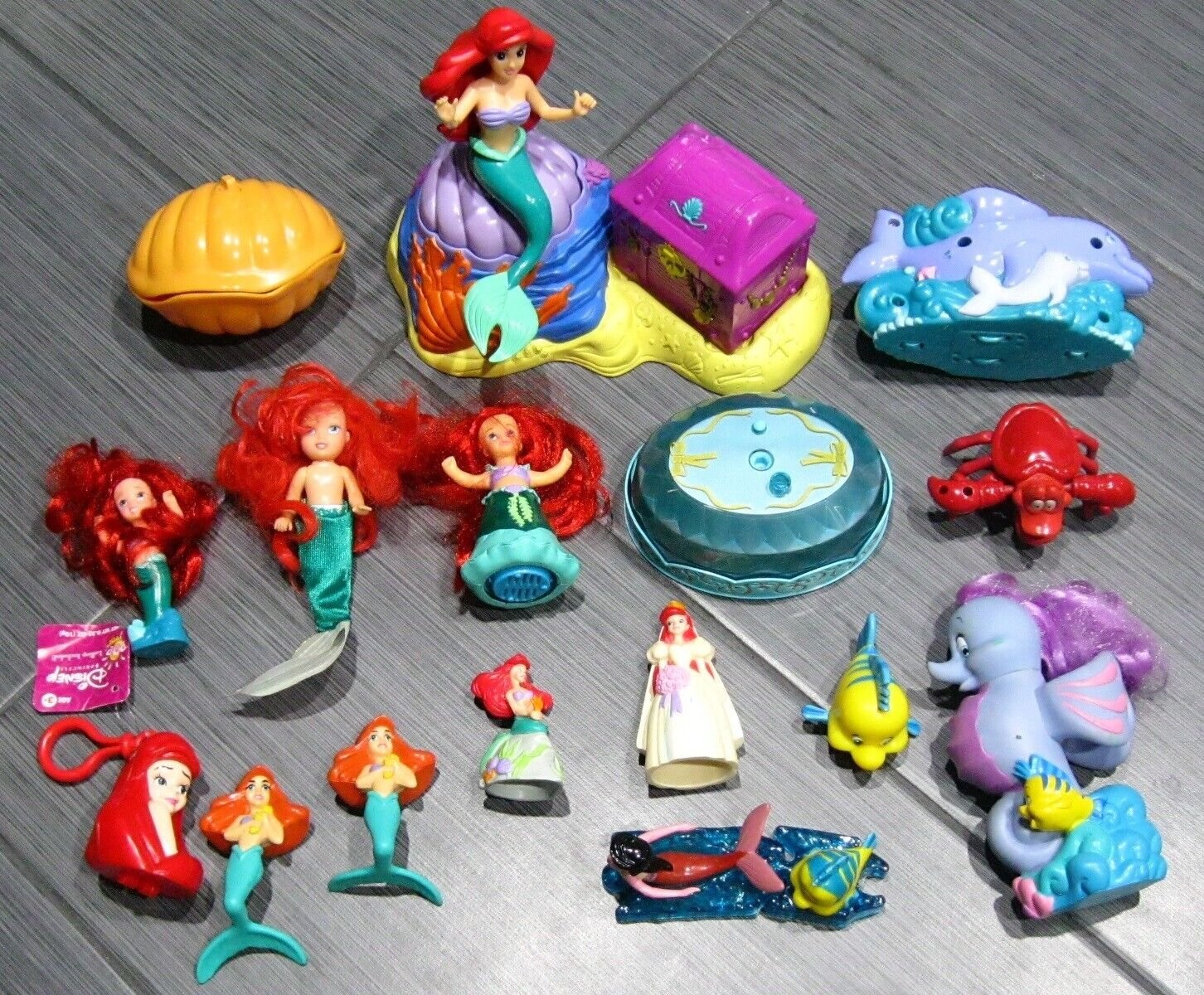 DISNEY PRINCESS ARIEL LITTLE MERMAID FIGURE Lot 2002 Hasbro Mattel