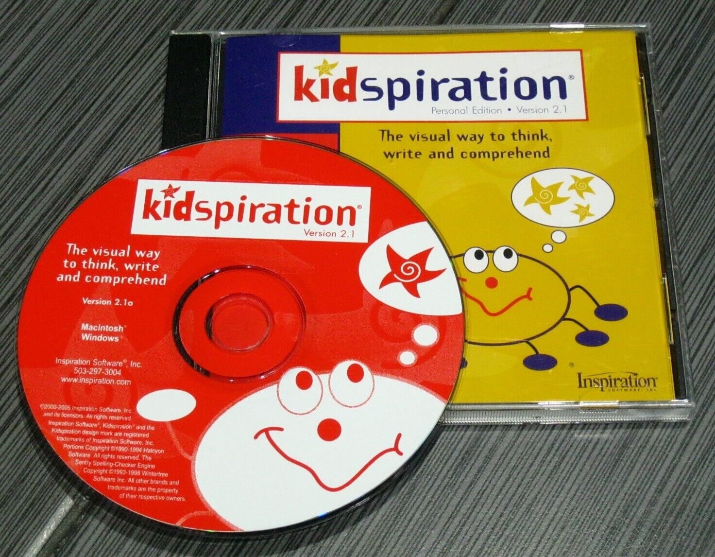 Macintosh Windows MAC Kidspiration PC CD ROM Children's Game