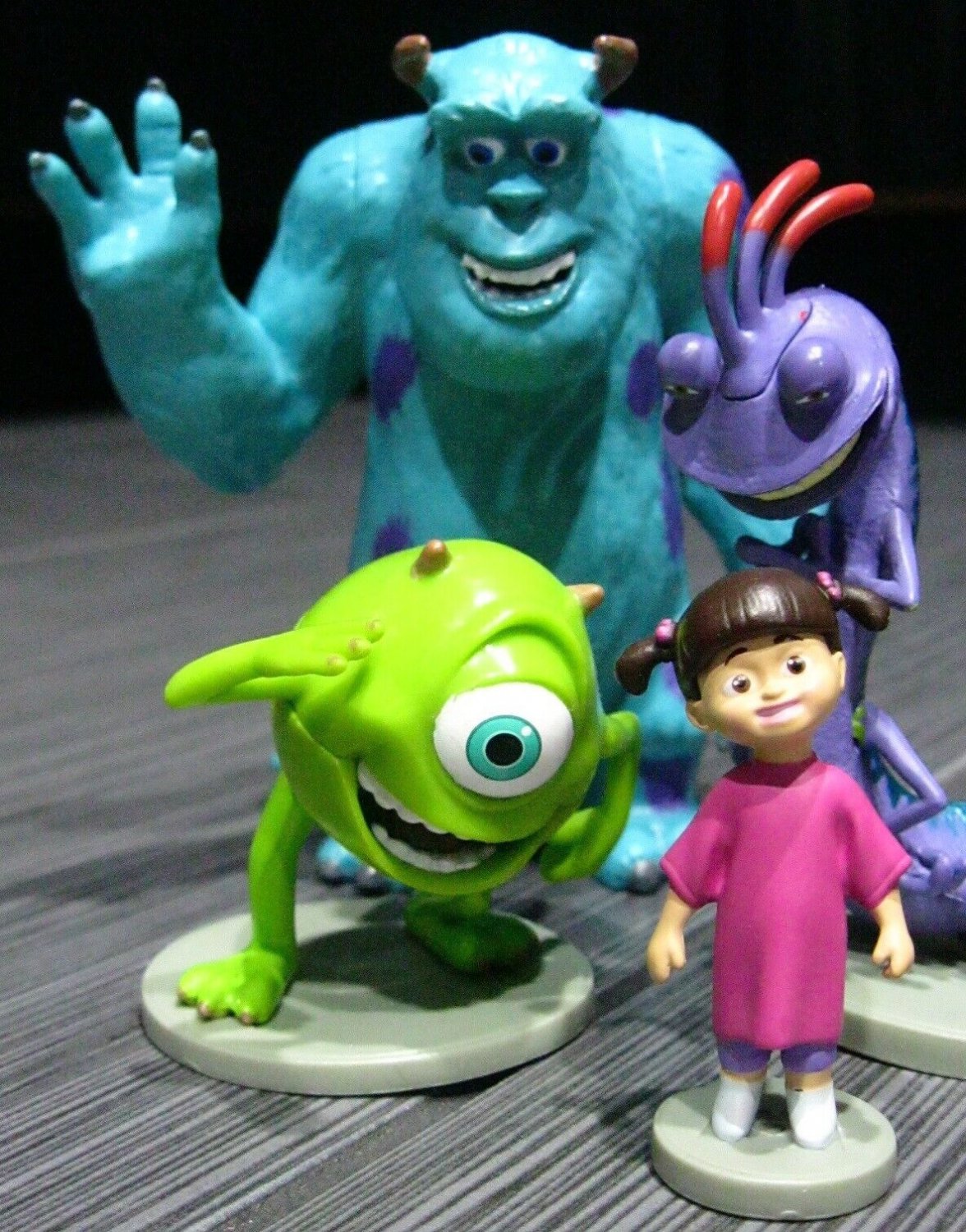 Disney PIXAR MONSTERS INC Sully Randall Roz Mike Boo Fungus Figure Lot