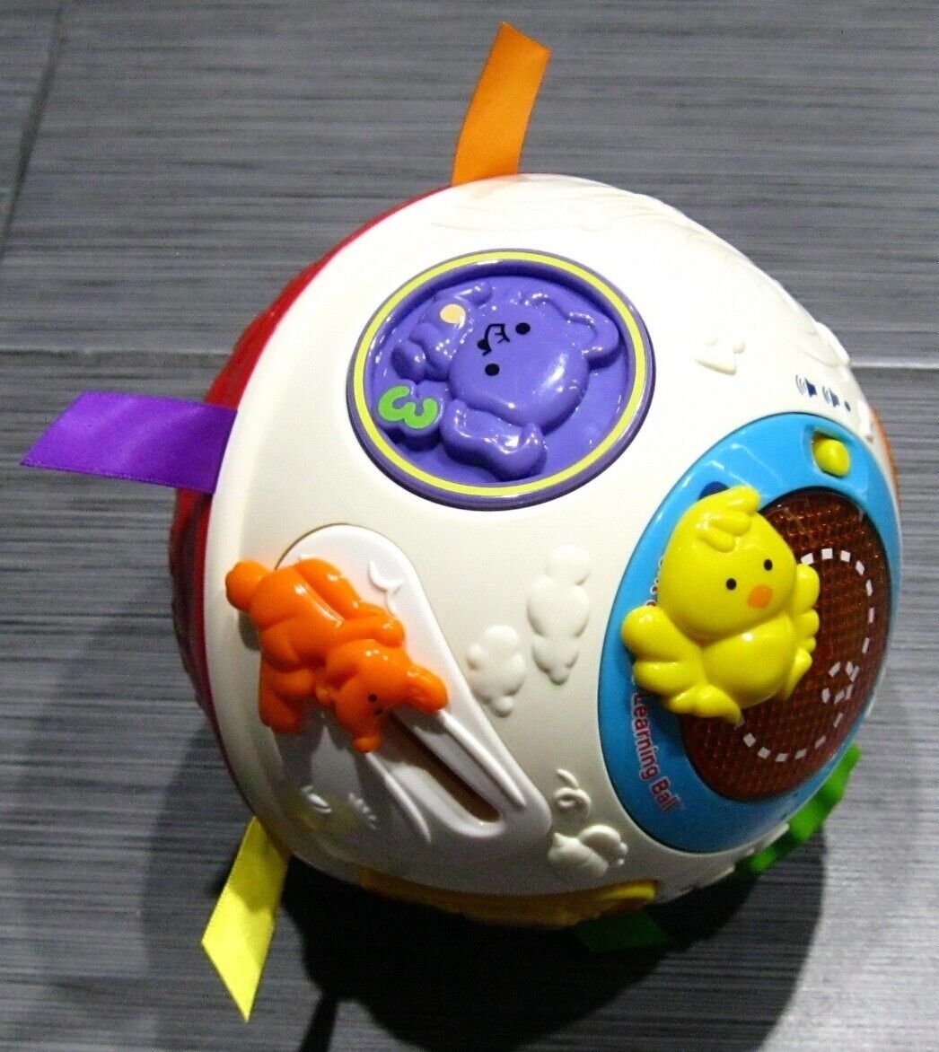 vtech LIGHT & LEARN Rolling BALL Animal Sounds Lights Music BABY TOY