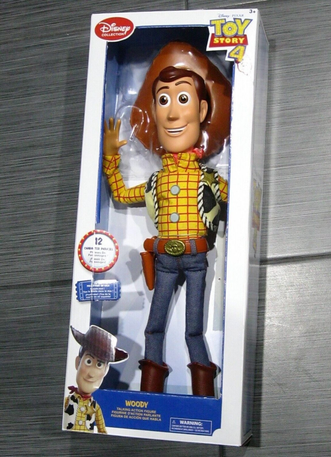 Disney PIXAR TOY STORY 4 Talking Pull String Sheriff WOODY Woody's ...