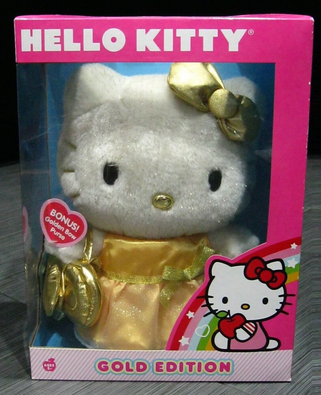 2010 HELLO KITTY Gold Edition PLUSH Jakks/Sanrio NRFB Mint New Sealed