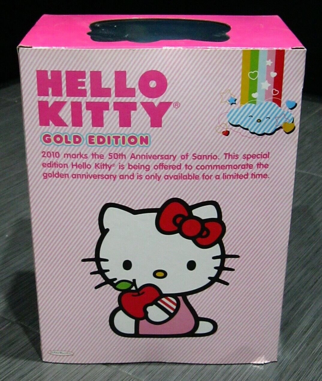 2010 HELLO KITTY Gold Edition PLUSH Jakks/Sanrio NRFB Mint New Sealed