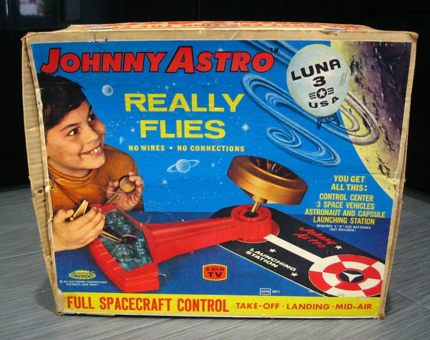Vintage 1967 Topper Toys Johnny Astro Spacecraft Control Center Box Only