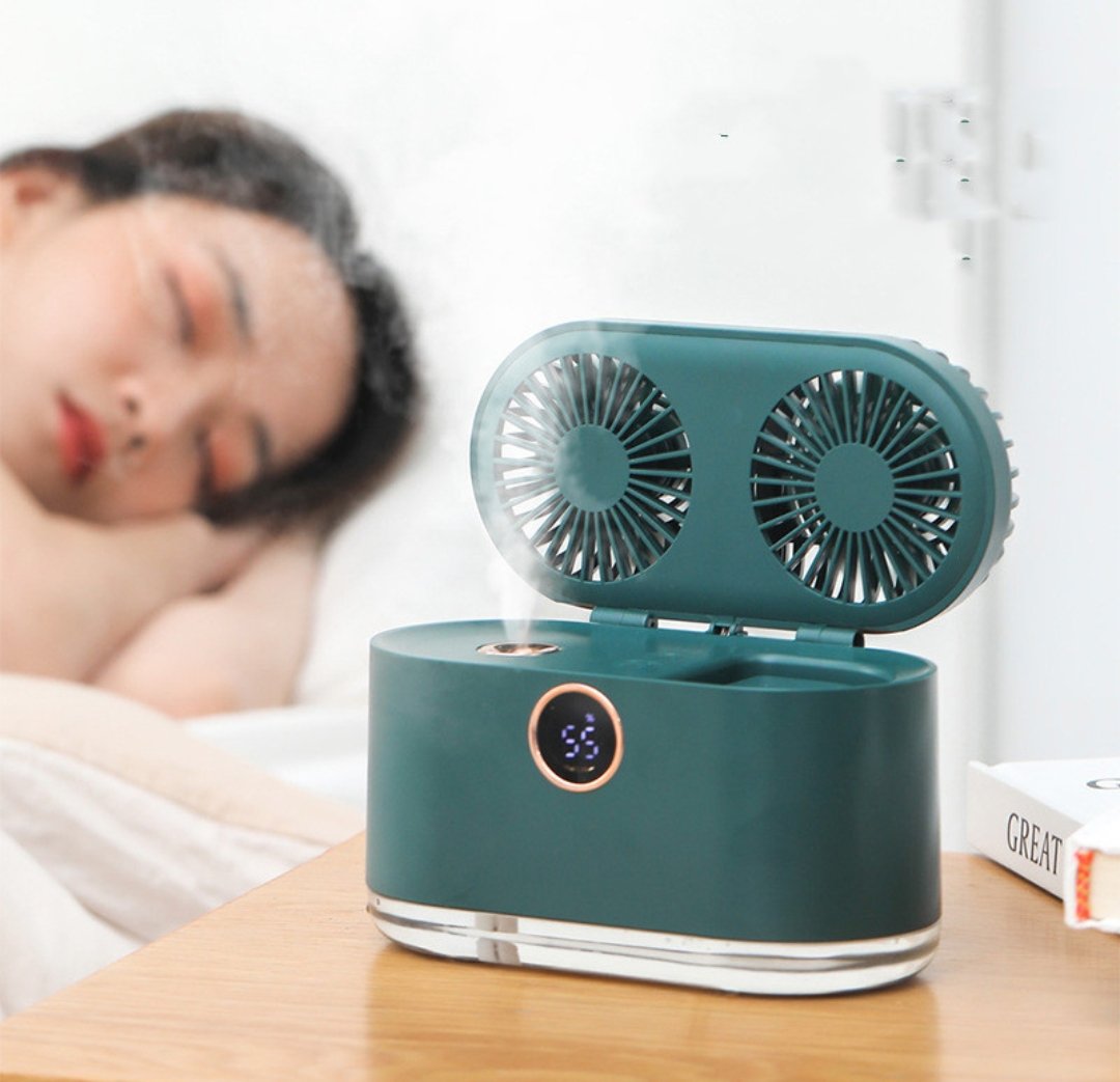 Mini Air Conditioner Fan Air Cooler USB Portable Table Top Desktop Fan ...