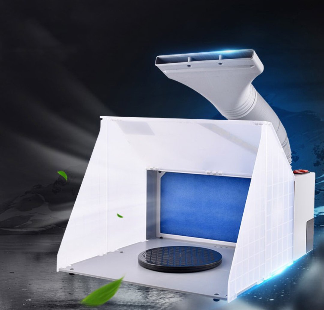 Model Color Exhaust Fan Paint Seal Mist Absorber Spray Box Workbench