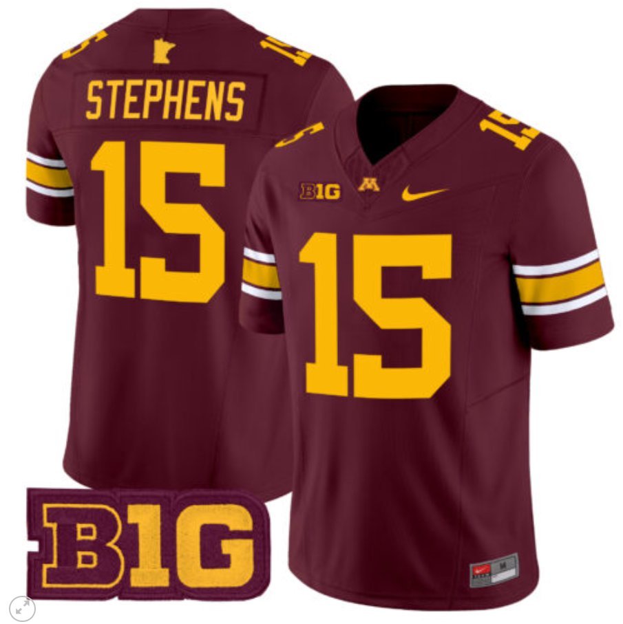 Sandy Stephens Jersey #15 Minnesota Golden Gophers Vapor Limited ...