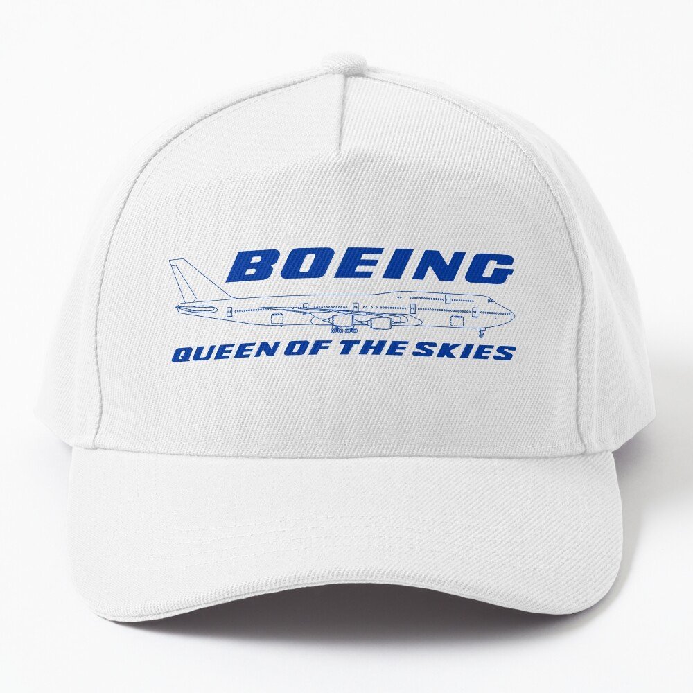 Boeing 747 Queen The Skies Baseball Cap Casquette Hat Derby Hat Cap