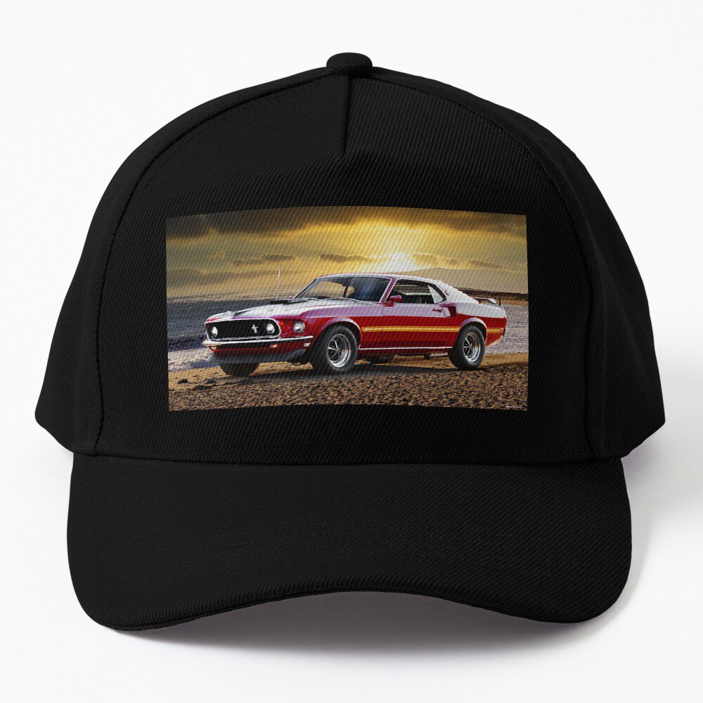 1969 Ford Mustang Mach 1 'Cobra Jet' Baseball Cap Unisex Hat Casquette ...
