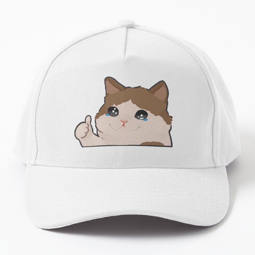 Crying Cat Meme Baseball Cap Casquette Golf Cap Hat Sun Cap Baseball ...