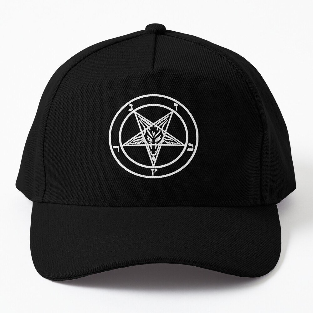 Baphomet Goat Head Inverted Pentagram Occult Satanic Logo Baphomet ...