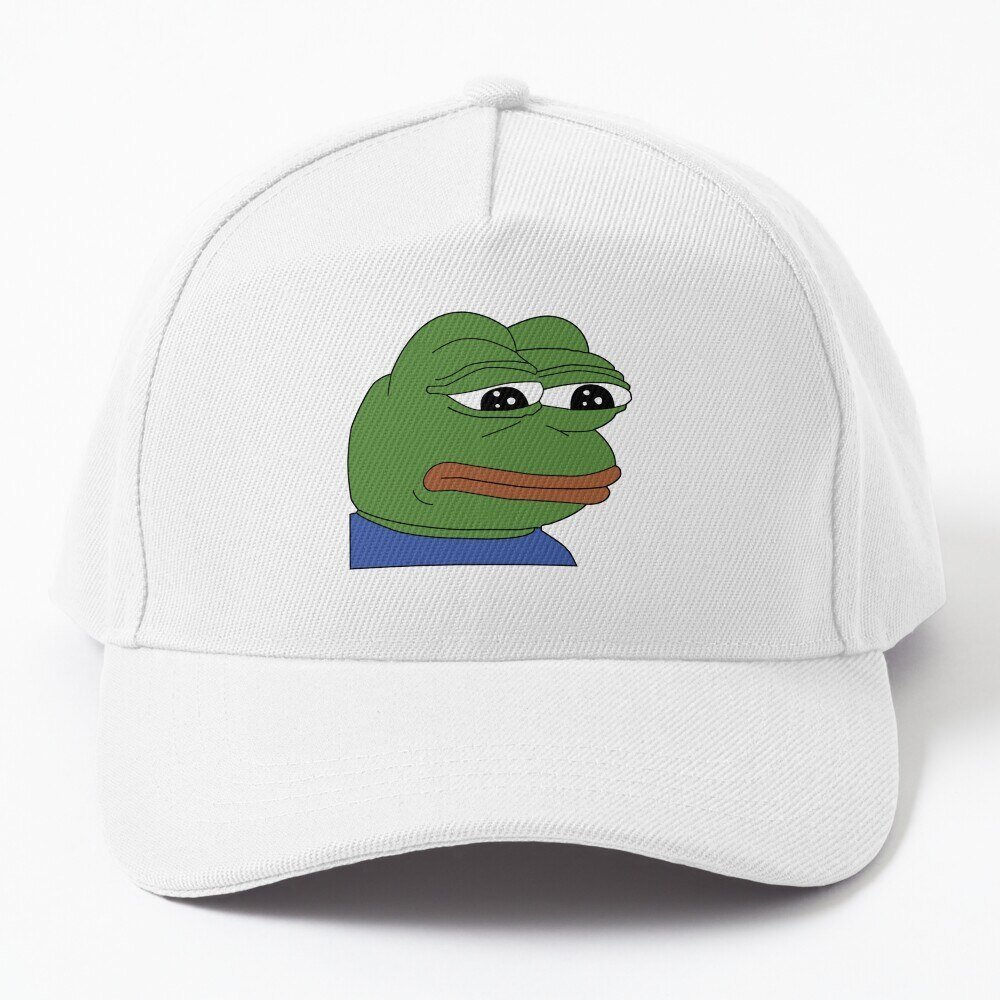 Sad Pepe The Frog Baseball Cap Casquette Golf Cap Anime Dad Hat Derby Hat