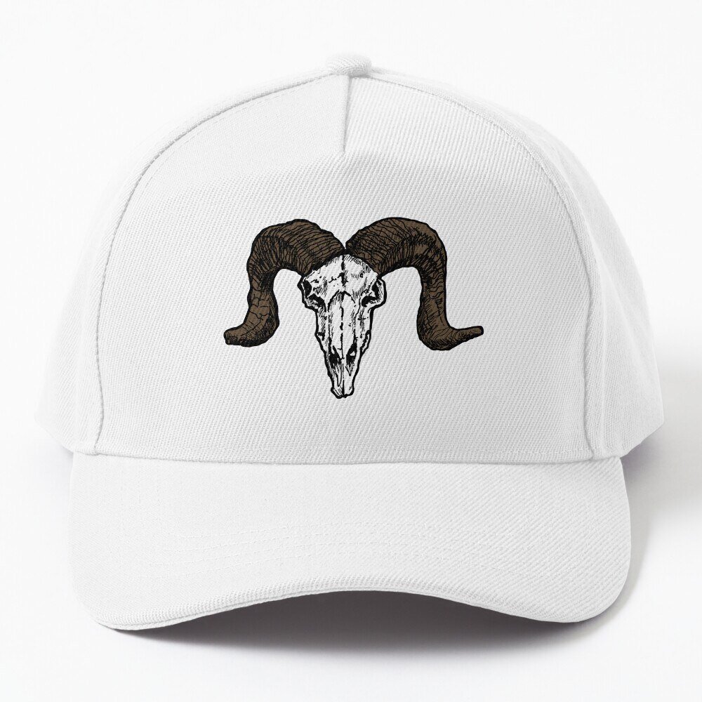 Ram Skull Graphic Illustration Baseball Cap Casquette Thermal Tactical ...