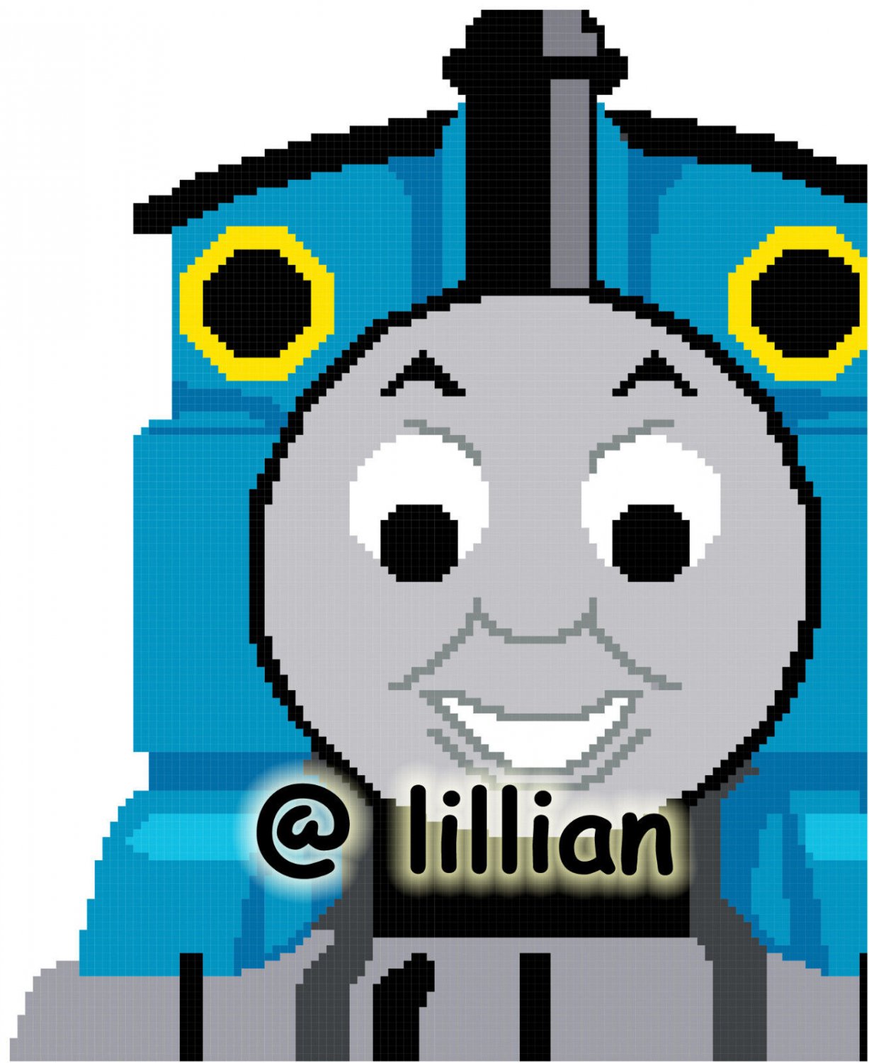 *THOMAS & FRIENDS ~ THOMAS FACE POTRAIT* Counted Cross Stitch PATTERN