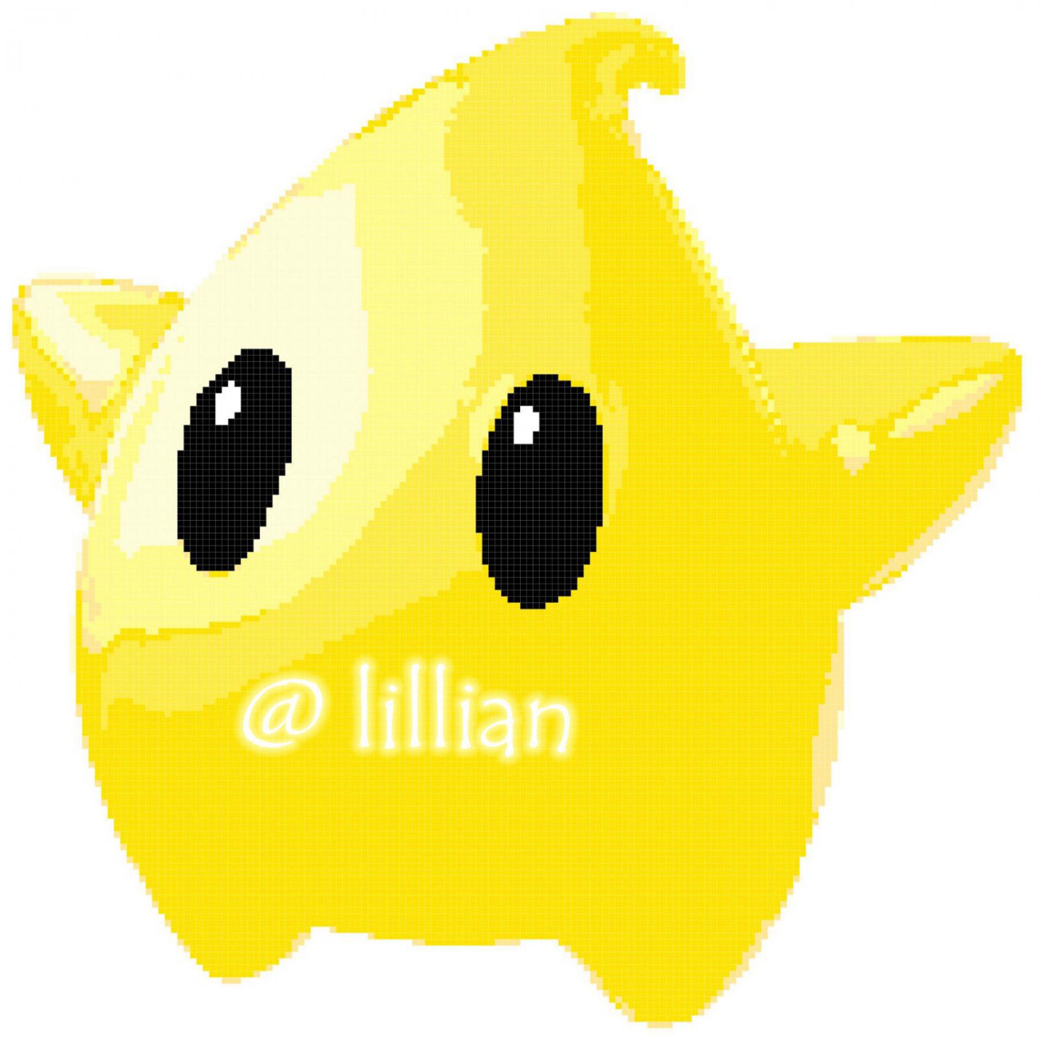 new SUPER MARIO ~ LUMA Counted Cross Stitch PATTERN